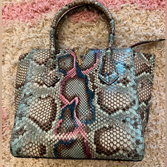 Versace | Bags | Authentic Versace Python Purse Nwt | Poshmark